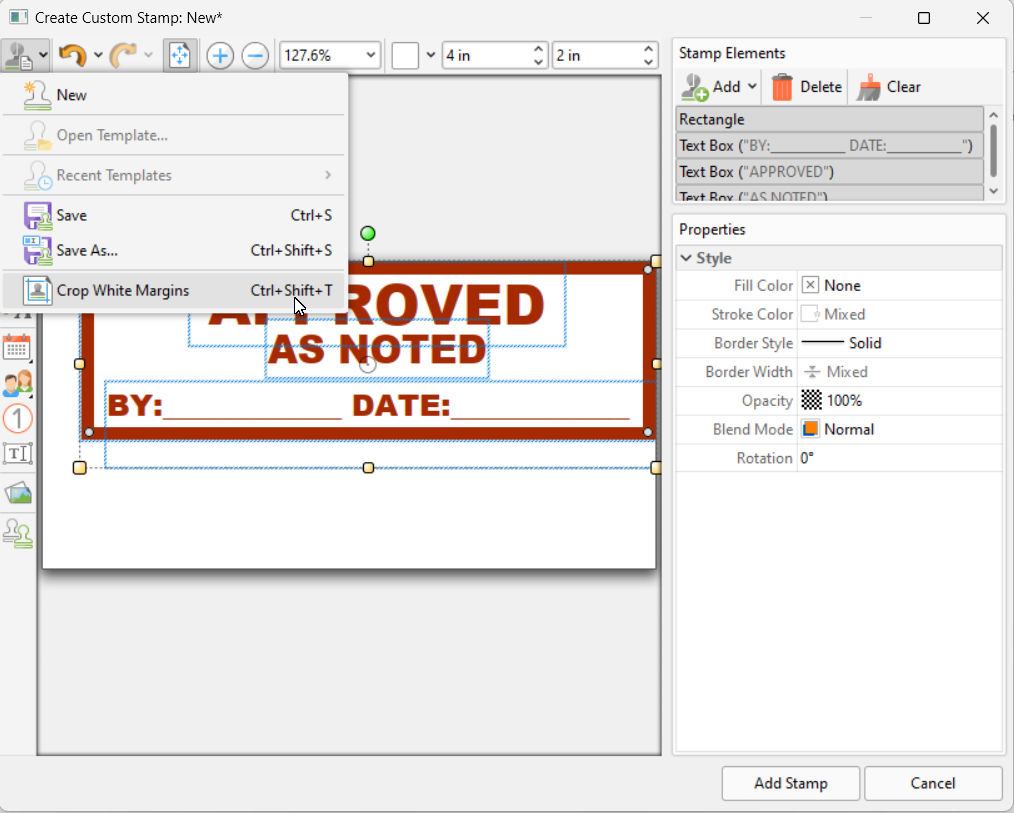 Topic: Using the AcroPlot Matrix Custom PDF Stamp Creation Tool
